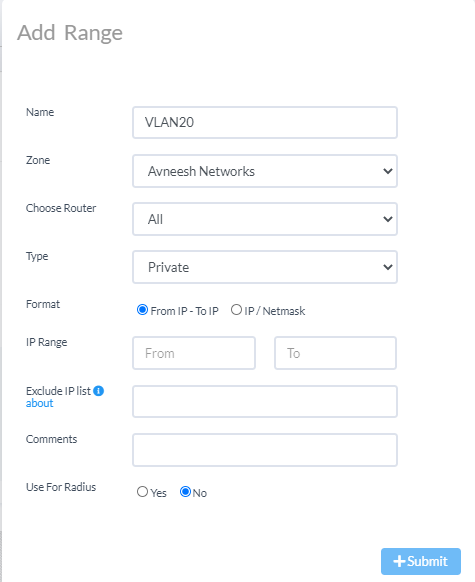 Adding IP ranges - Documentation - Jaze ISP Manager Adding IP ranges - Documentation - Jaze ISP Manager